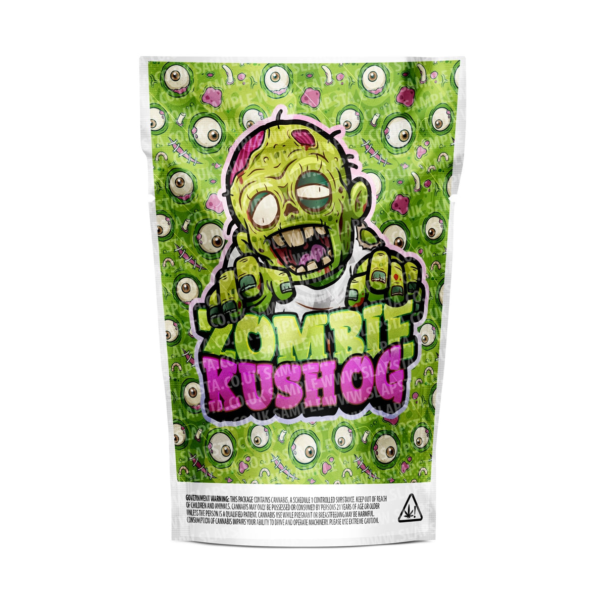 SLAPSTA - Zombie Kush OG Mylar Pouches Pre-Labeled
