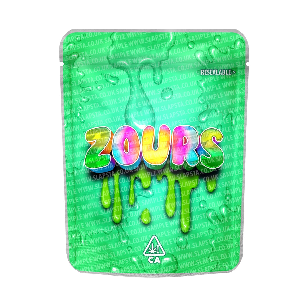 SLAPSTA - Zours Mylar Pouches Pre-Labeled