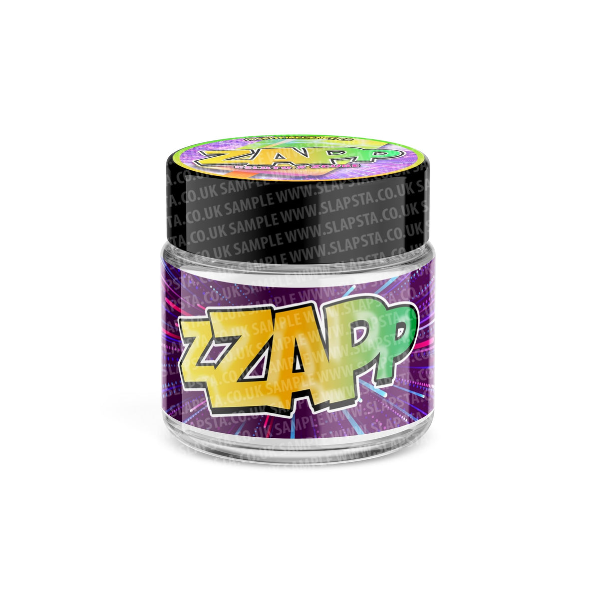 SLAPSTA - Zzapp Glass Jars Pre-Labeled
